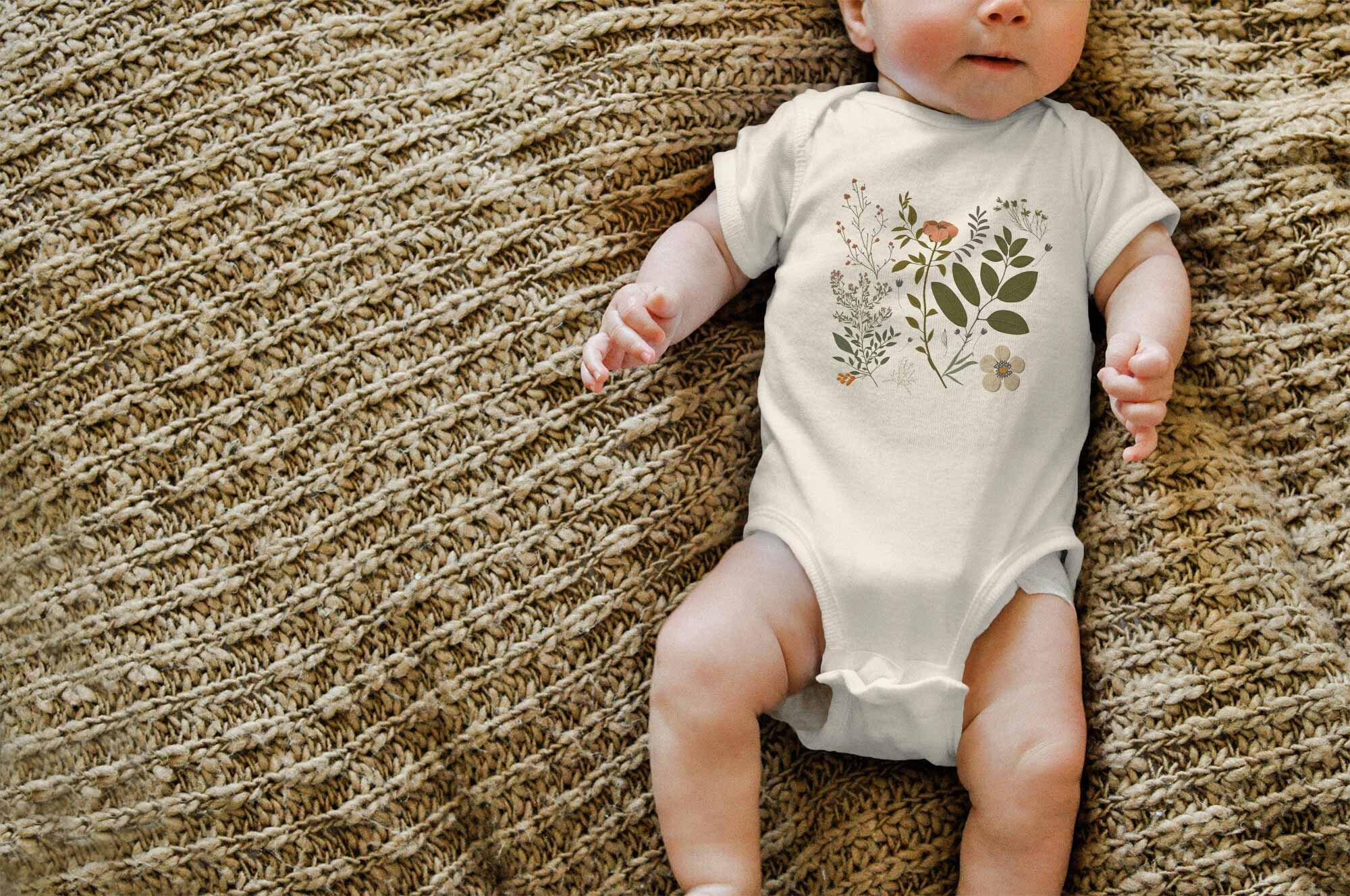 Wildflowers Retro Onesie, the Perfect Baby Shower Gift, Baby Girl ...