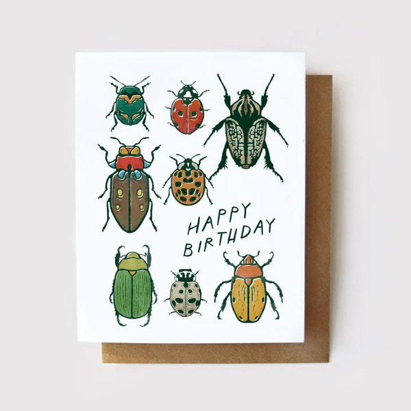 Bug Birthday Card Printable - Etsy