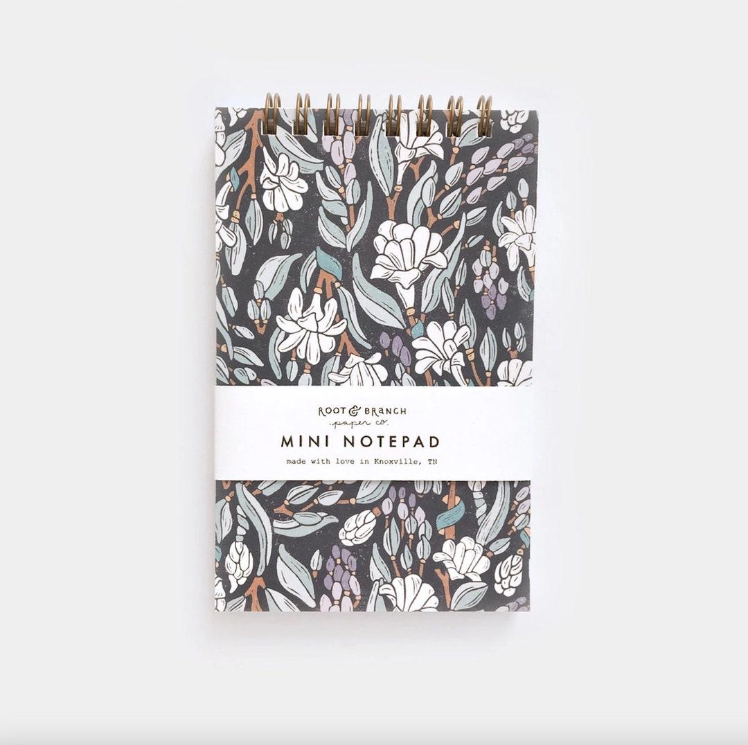 Moonlit Tuberose Mini Spiral Notepad - Etsy