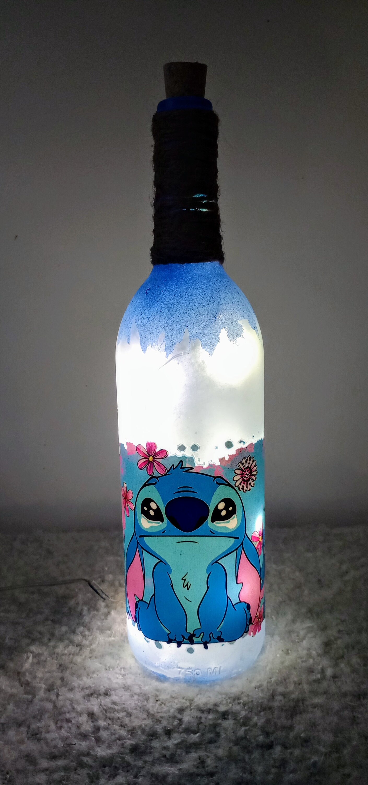 Stitch Light up Wine Bottle Fairy Lights USB Powered - Etsy