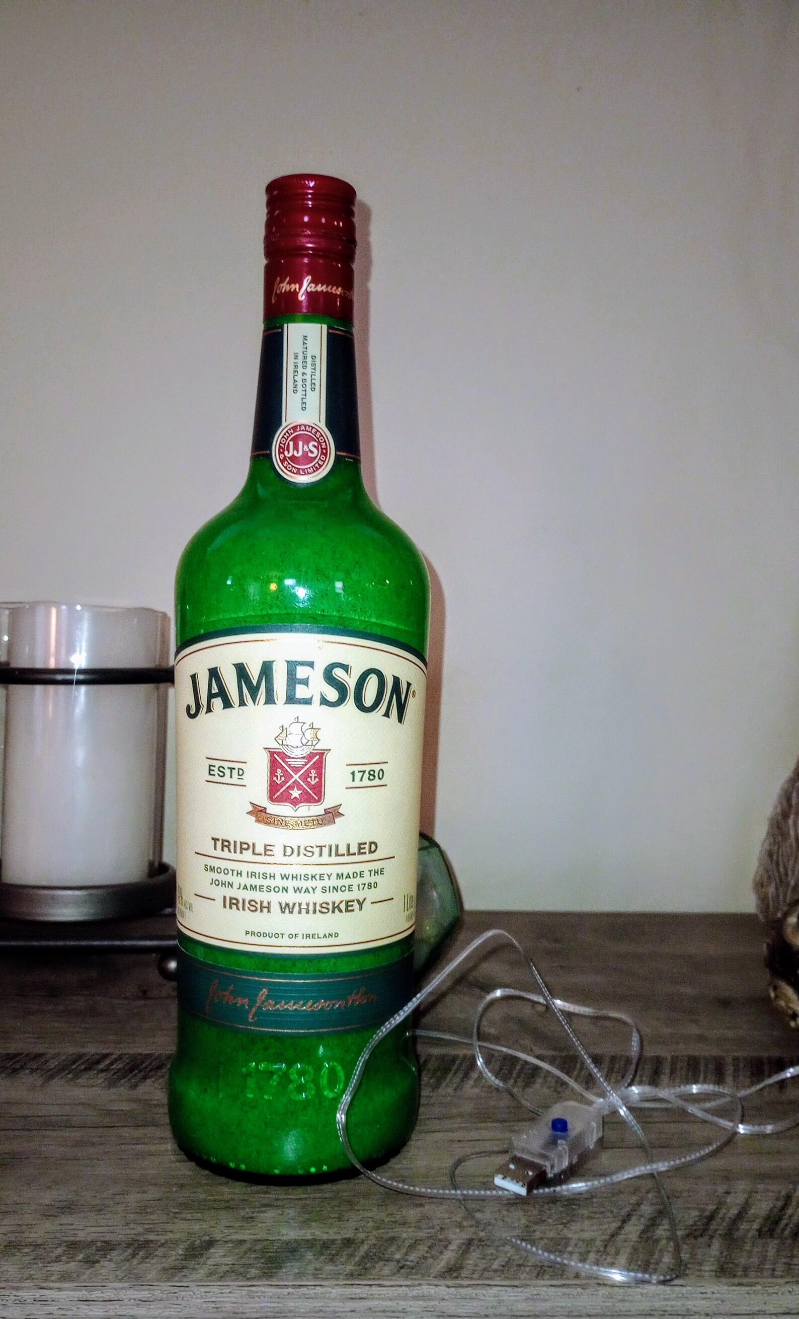 Jameson USB Powered Light up Bottle, Perfect for Bar or Man Cave or ...