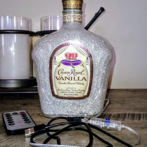 Royal Crown Custom LED Handmade Light up Bottle Lamp - Etsy