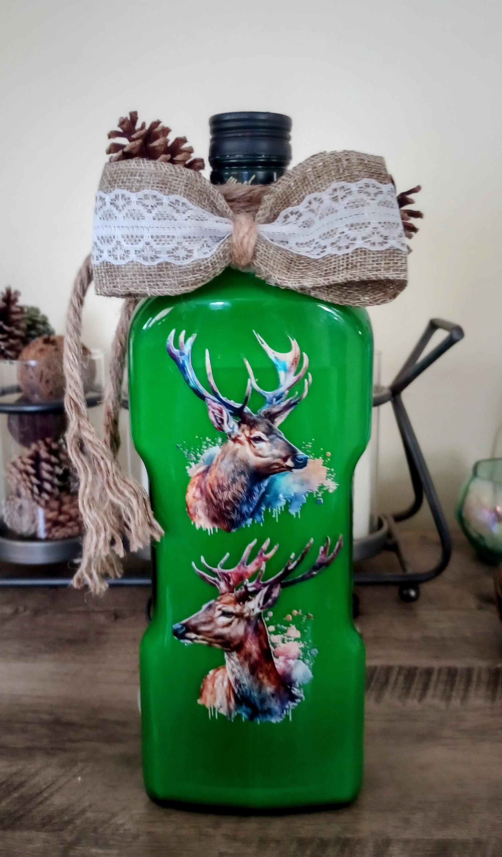 Xtra Large Elk Buck Light up Jagermeister Bottle Lamp USB Powered and ...