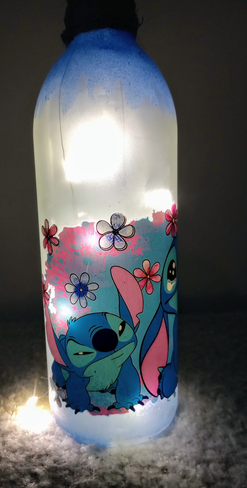 Stitch Light up Wine Bottle Fairy Lights USB Powered - Etsy