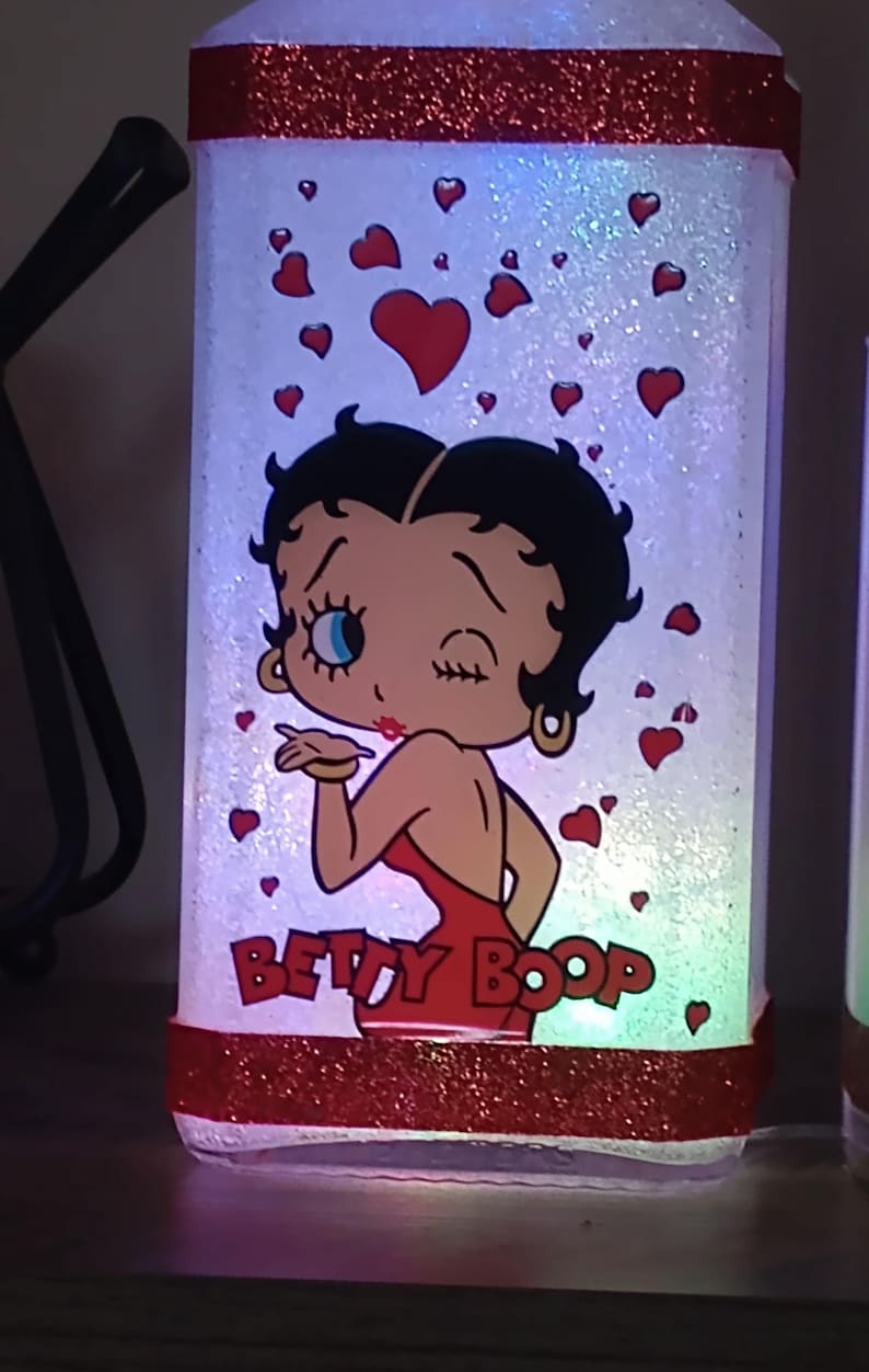 Betty Boop Xtra Large Jack Daniels Bottle Light up Decor USB Powered ...