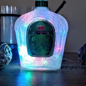 Royal Crown Custom LED Handmade Light up Bottle Lamp - Etsy