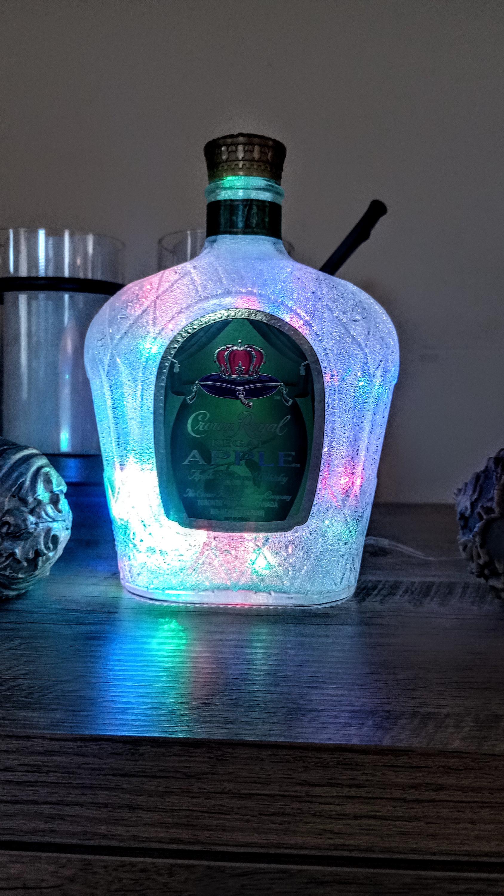 Royal Crown Custom LED Handmade Light up Bottle Lamp - Etsy