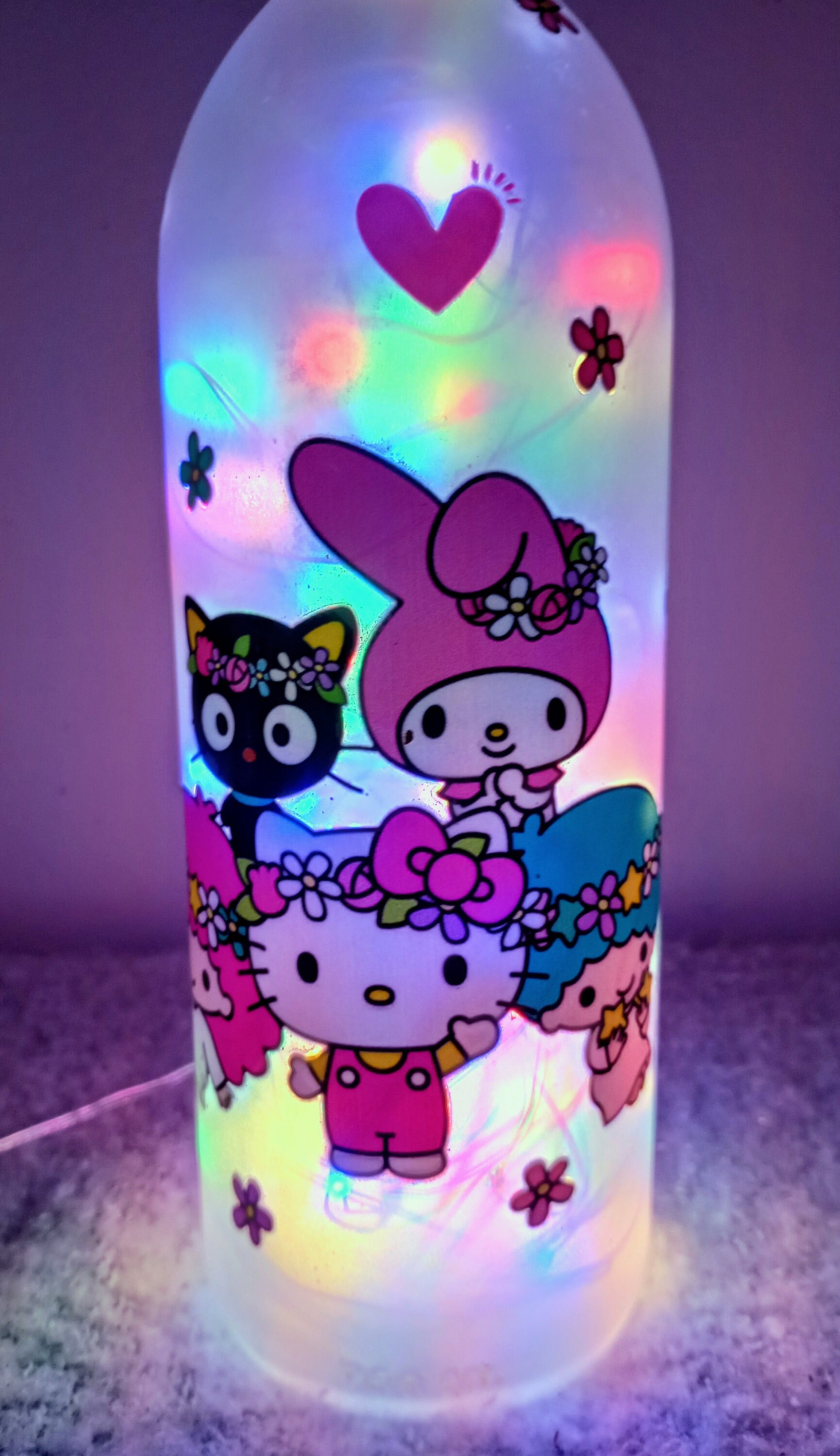 Sanrio Inspired Light up Wine Bottle Fairy Lights USP Powered - Etsy