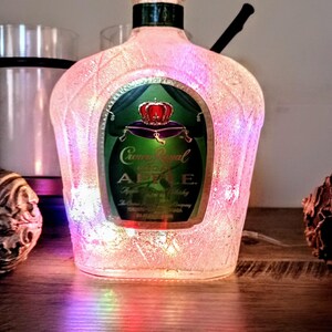 Royal Crown Custom LED Handmade Light up Bottle Lamp - Etsy