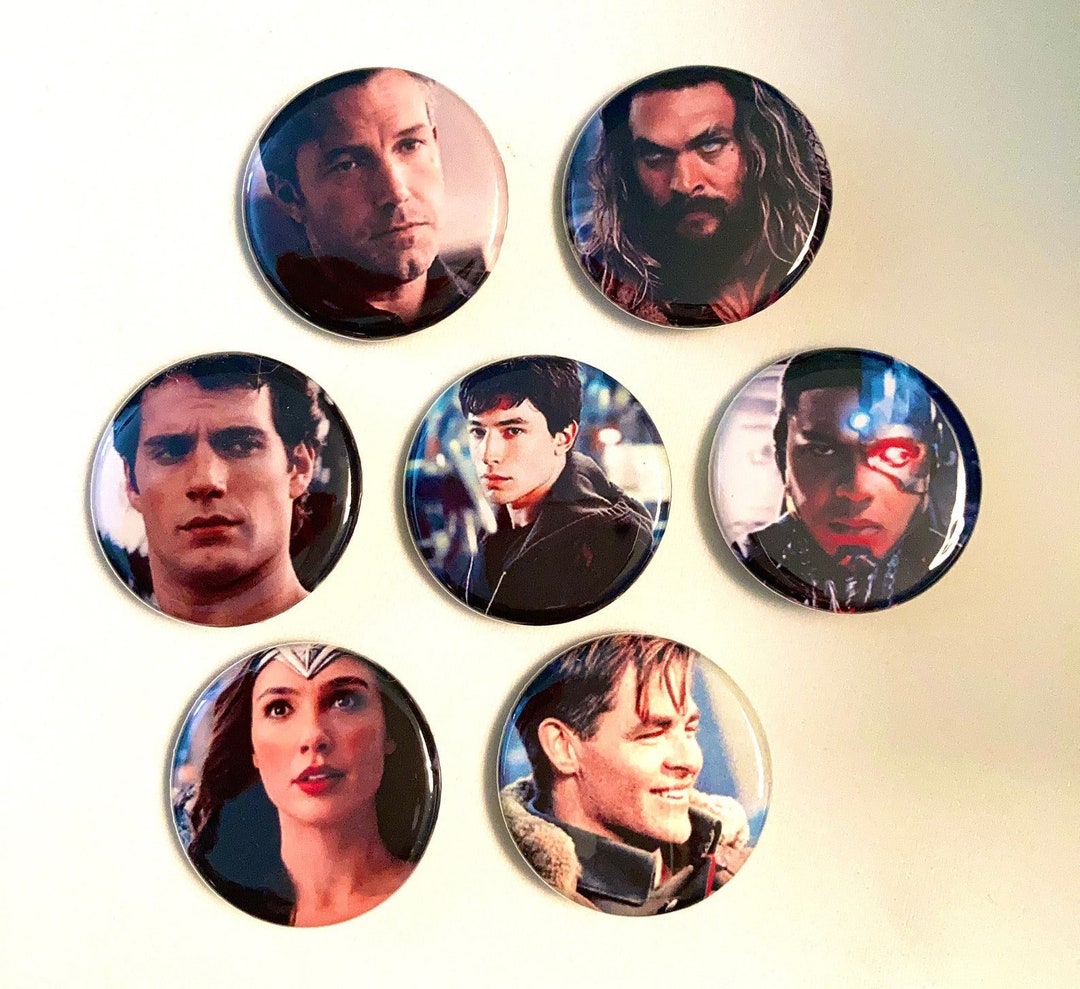 Justice League Dcu 1.25 Buttons Badges Pins Set Batman - Etsy
