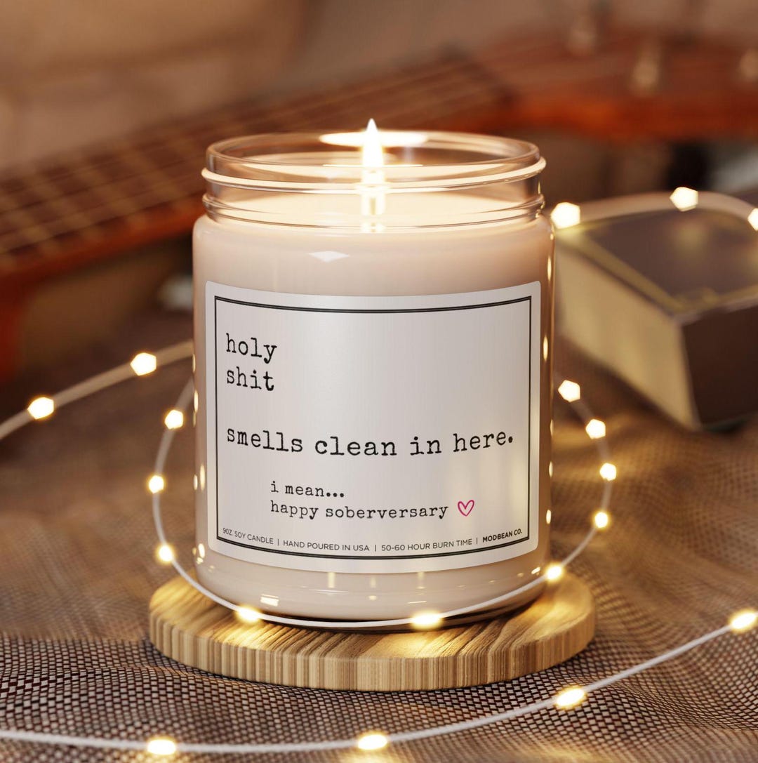 Sobriety Gift Candle - Sobriety Gift, Sobriety Celebration, Sober ...