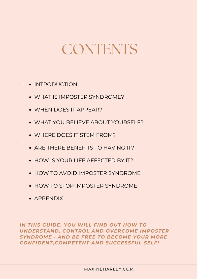 IMPOSTER SYNDROME - A Step-by-step Guide to Help You Conquer Your Inner ...