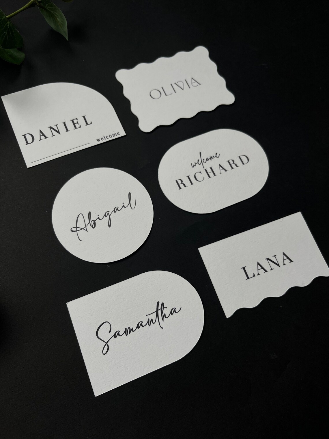 Luxury Wedding Place Cards, Guest Name Cards, Wedding Seating Chart ...