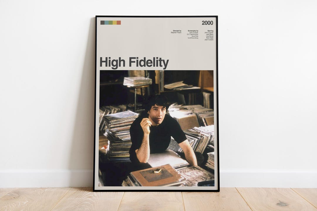 High Fidelity Poster, John Cusack, Movie Poster, Retro Movie Poster ...