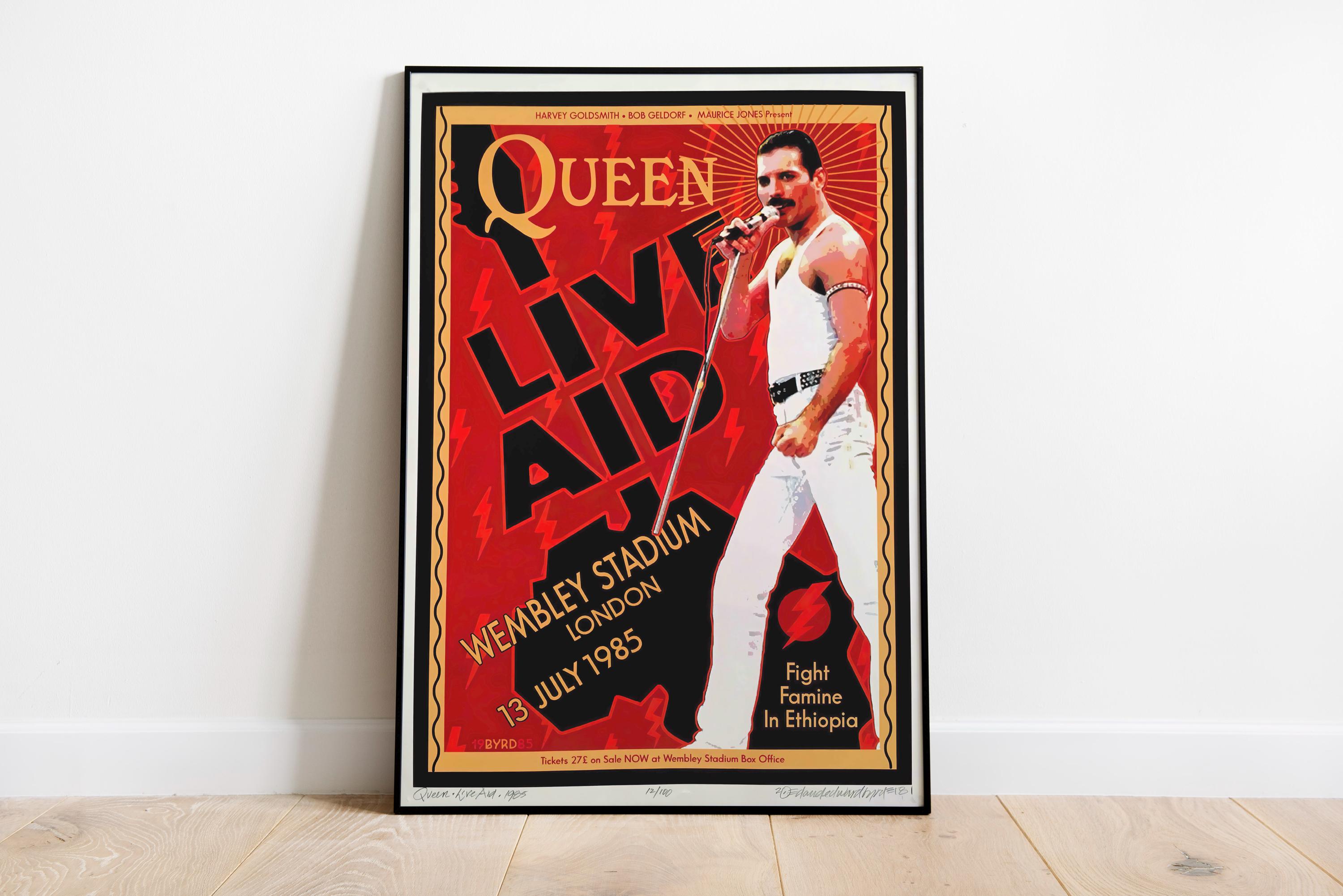 Queen Live Aid Poster, Queen Poster, Album Poster Music Poster Rock ...