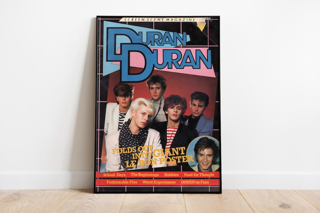 Duran Duran Concert Poster, Retro Wall Art, Retro Music Poster, Home ...