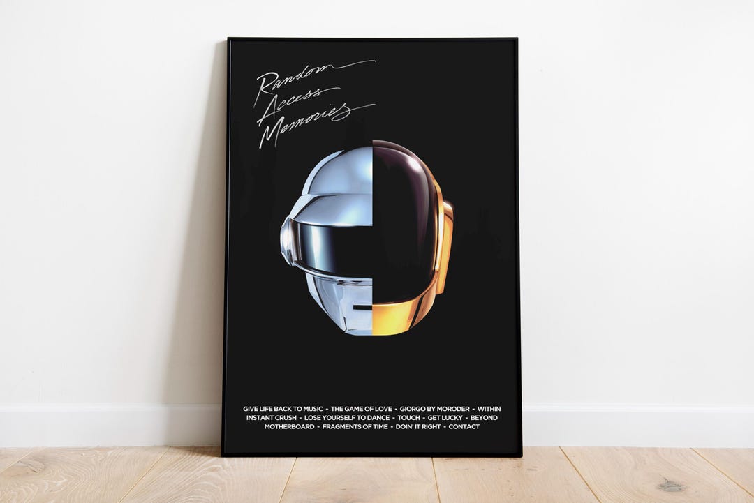Daft Punk Random Access Memories Poster, REM Poster, Album Cover Poster ...
