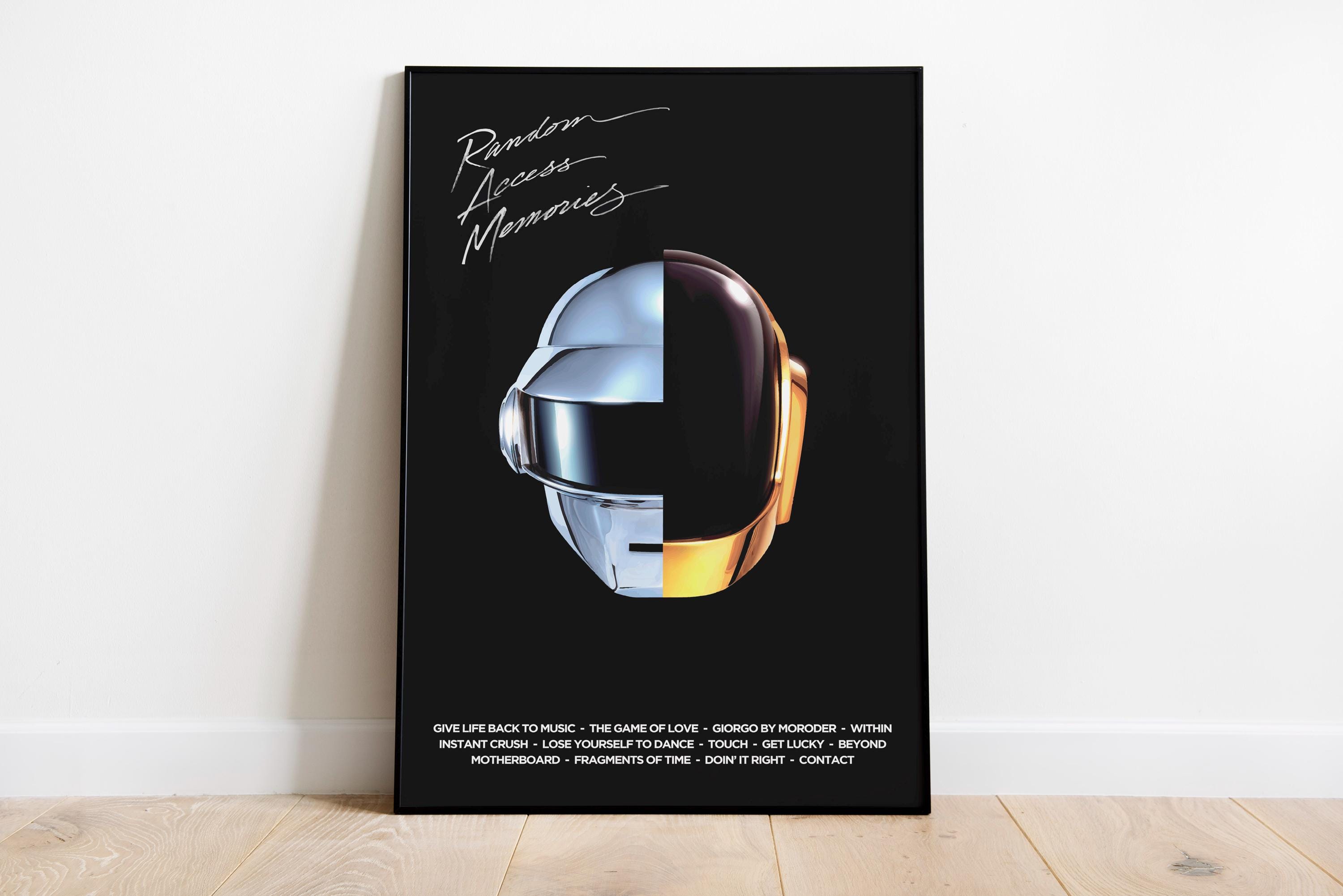 Daft Punk Random Access Memories Poster, REM Poster, Album Cover Poster ...