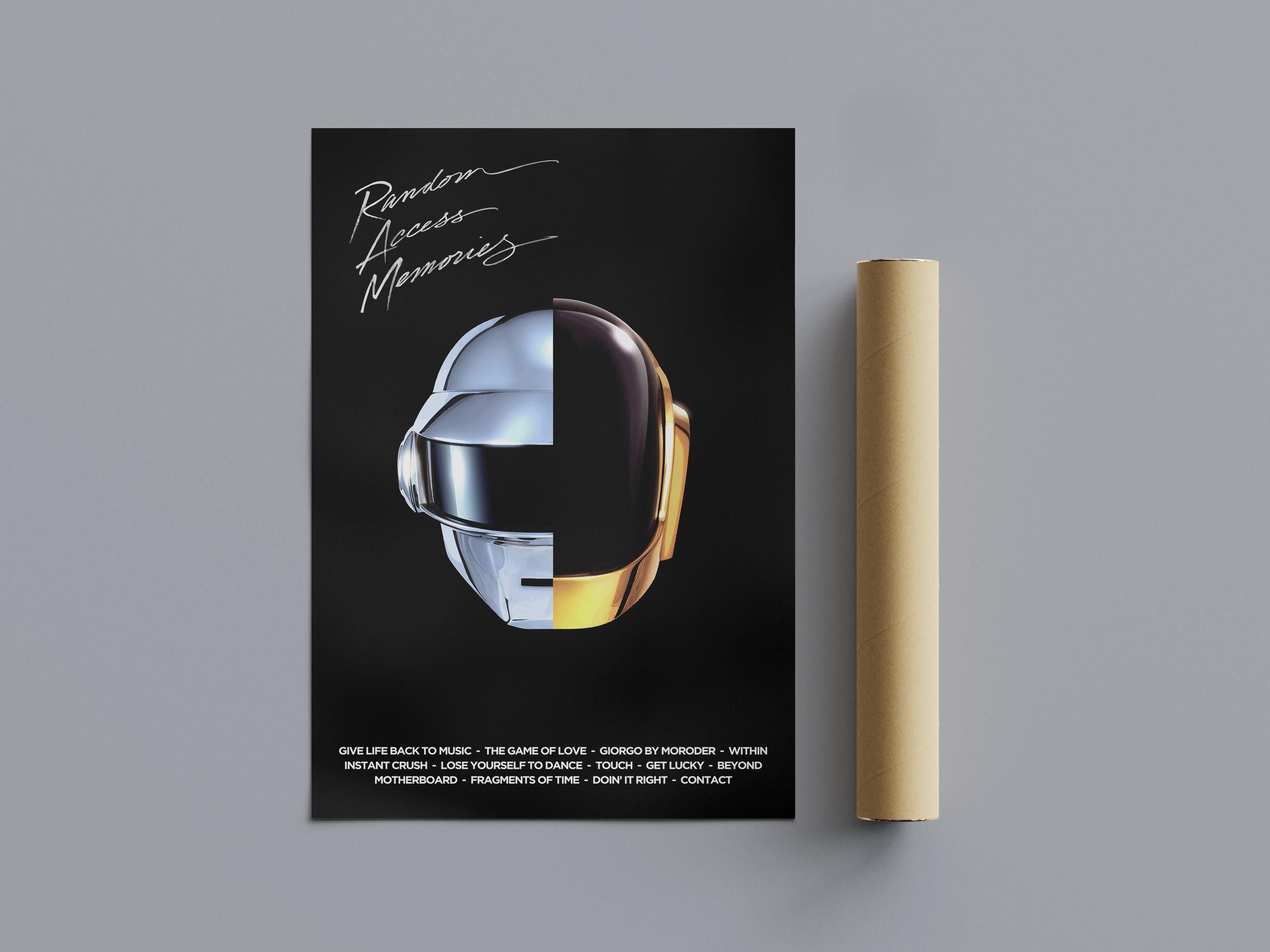 Daft Punk Random Access Memories Poster, REM Poster, Album Cover Poster ...