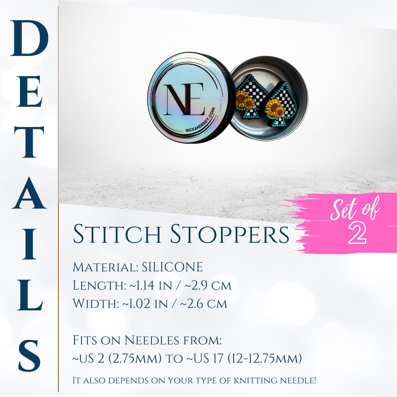 Stitch Stoppers | ACE PIK | PIK | Flowers | Fall | Sunflower | Needle ...