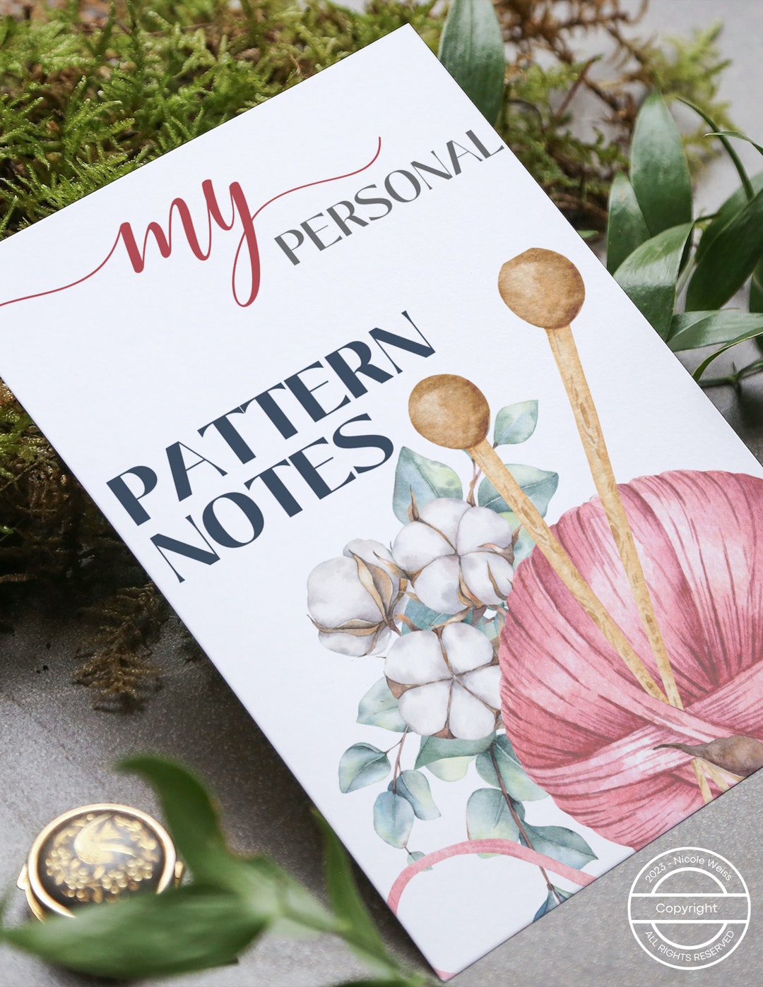 Pattern Notes | for Your Personal Knitting | Crochet Pattern Note ...