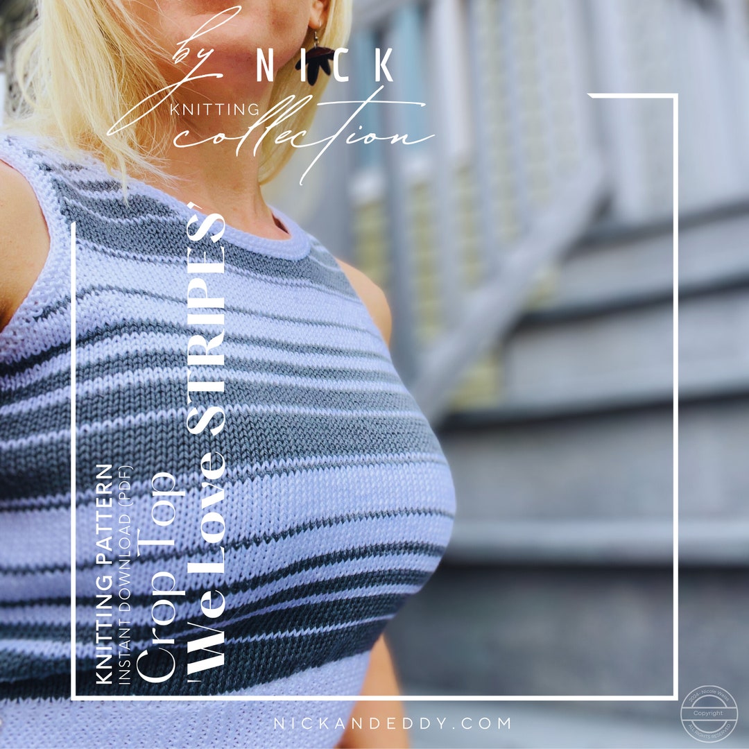 Knitting Pattern | Crop Top | Summer Top | Sleeveless | Woman | Girl ...