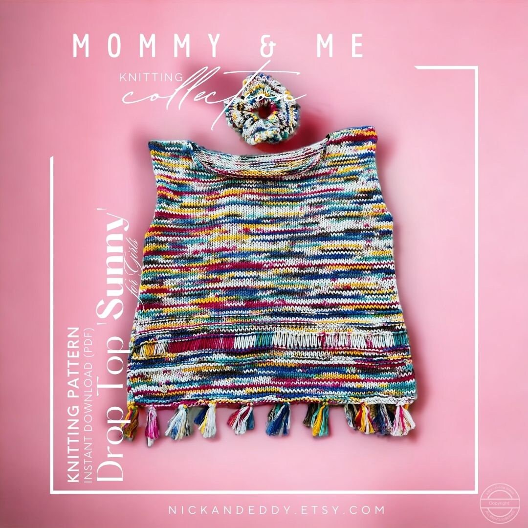 Knitting Pattern | Summer Top | Girls | Drop Stitches | Knit Pattern ...