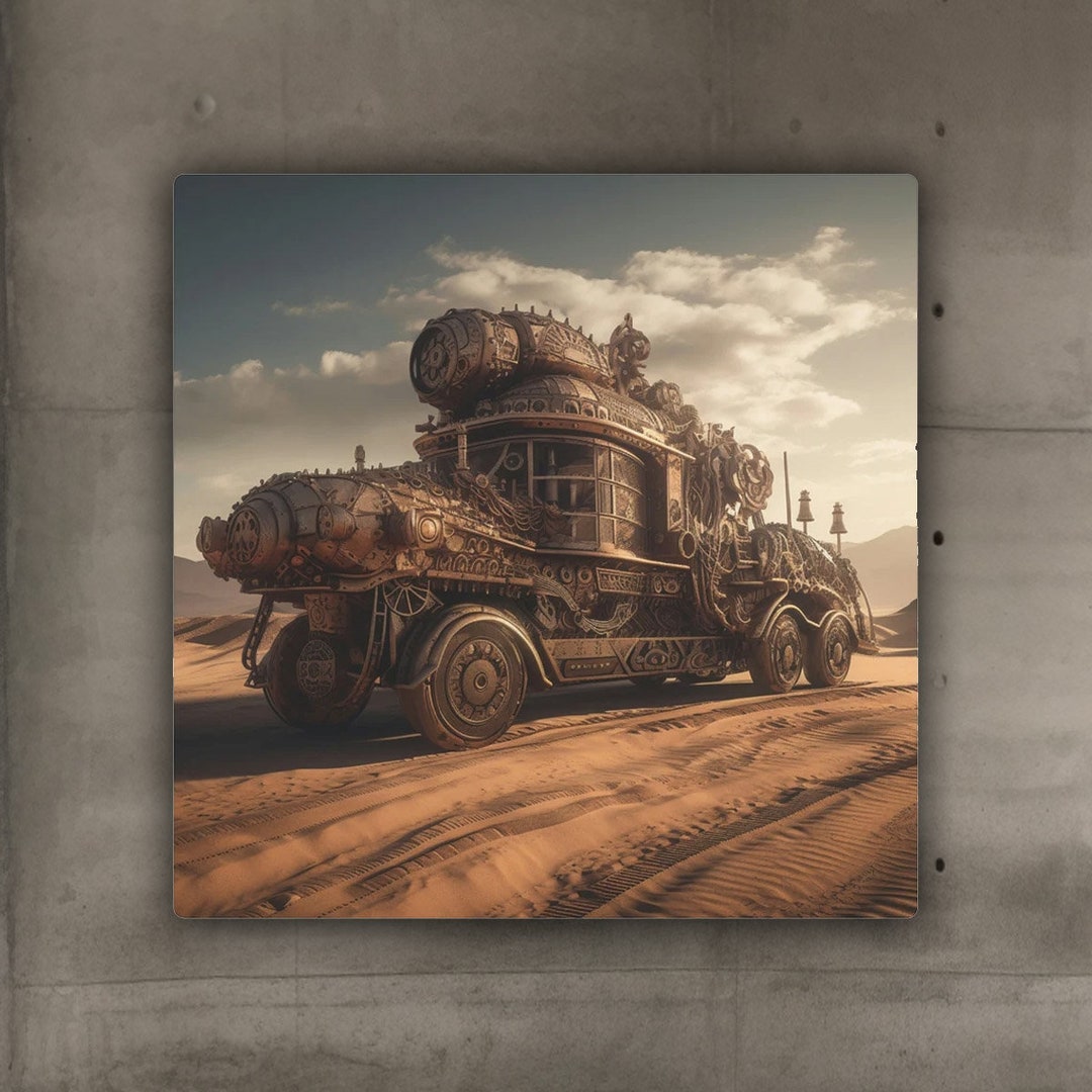 Steampunk Vehicles 3 / Metal Art Sign / Steampunk Wall Art / Steampunk ...