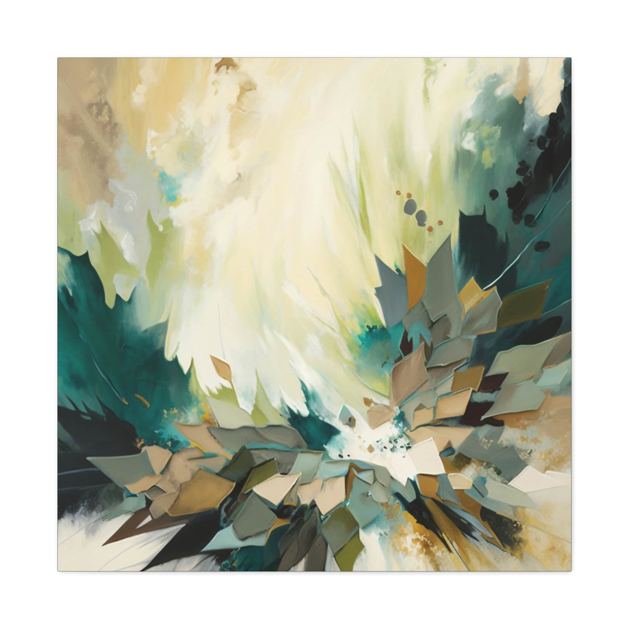 Earth Tone Abstract 3 / Canvas Gallery Wrap / Earth Tones Art / Earth ...