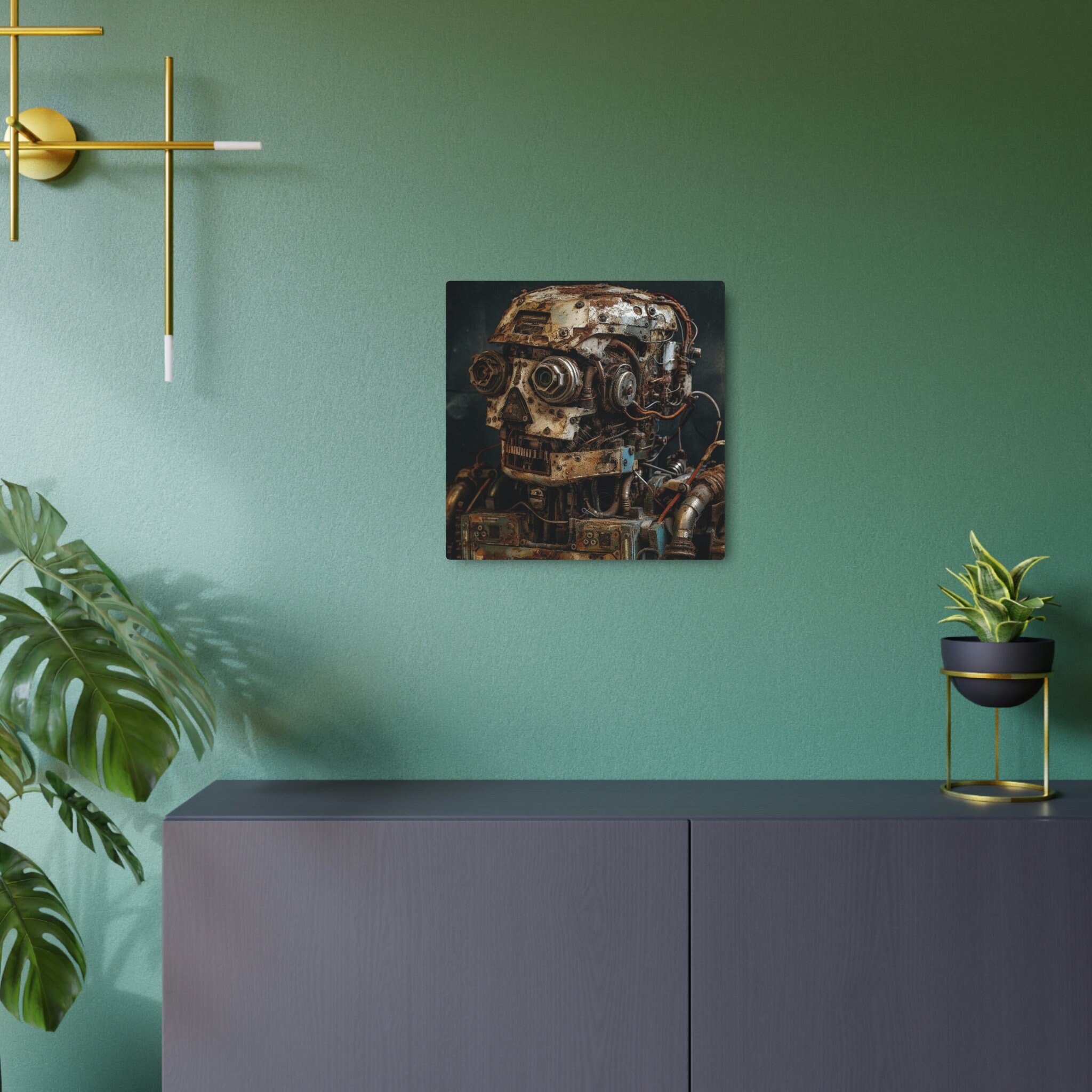 Rusty Robot 4 / Metal Art Sign / Robot Art / Robot Wall Art / - Etsy