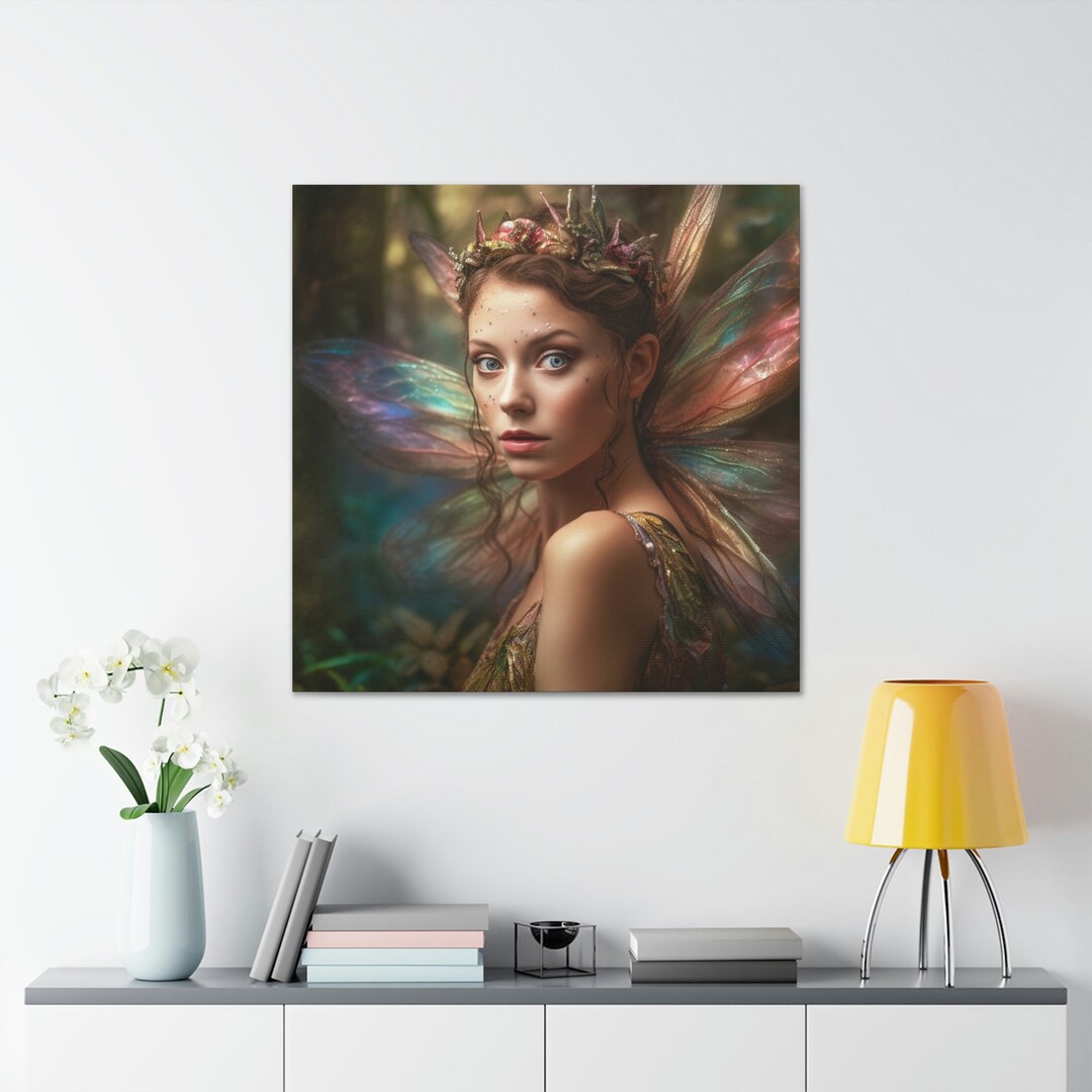 Fairy Faces 7 / Canvas Gallery Wrap / Fairy Face / Fairy Canvas / Fairy ...