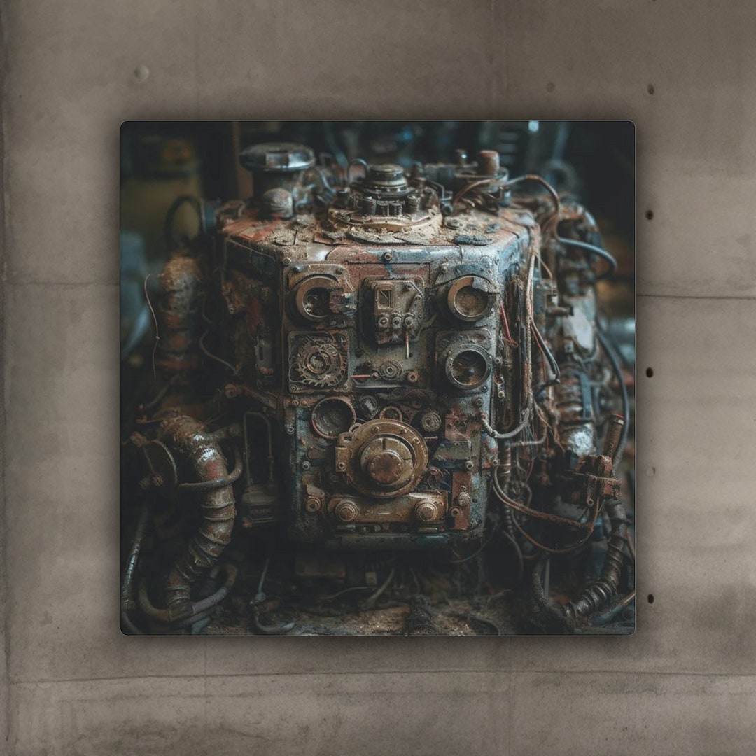 Rusty Robot 5 / Metal Art Sign / Robot Art / Robot Wall Art / Scrap ...