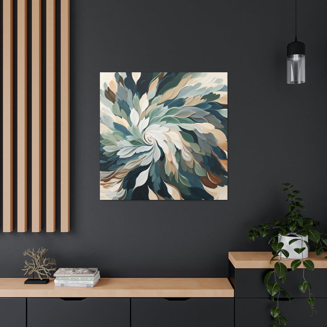 Earth Tone Abstract 2 / Canvas Gallery Wrap / Earth Tones Art / Earth ...