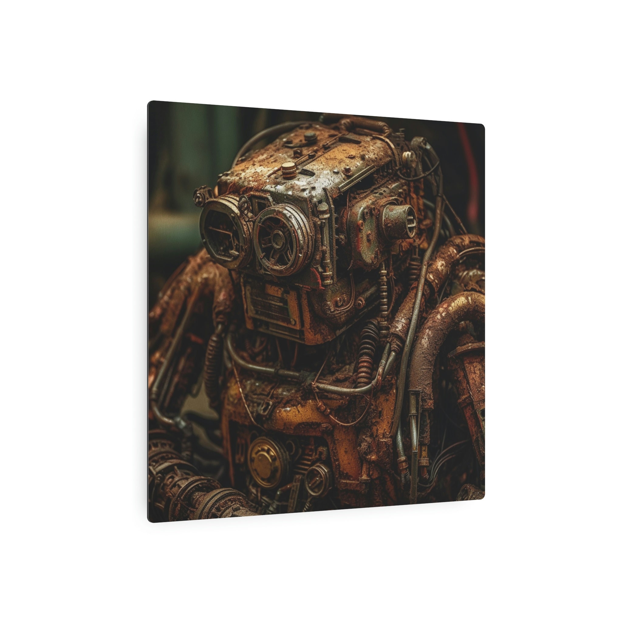 Rusty Robot 1 / Metal Art Sign / Robot Art / Robot Wall Art / Scrap ...