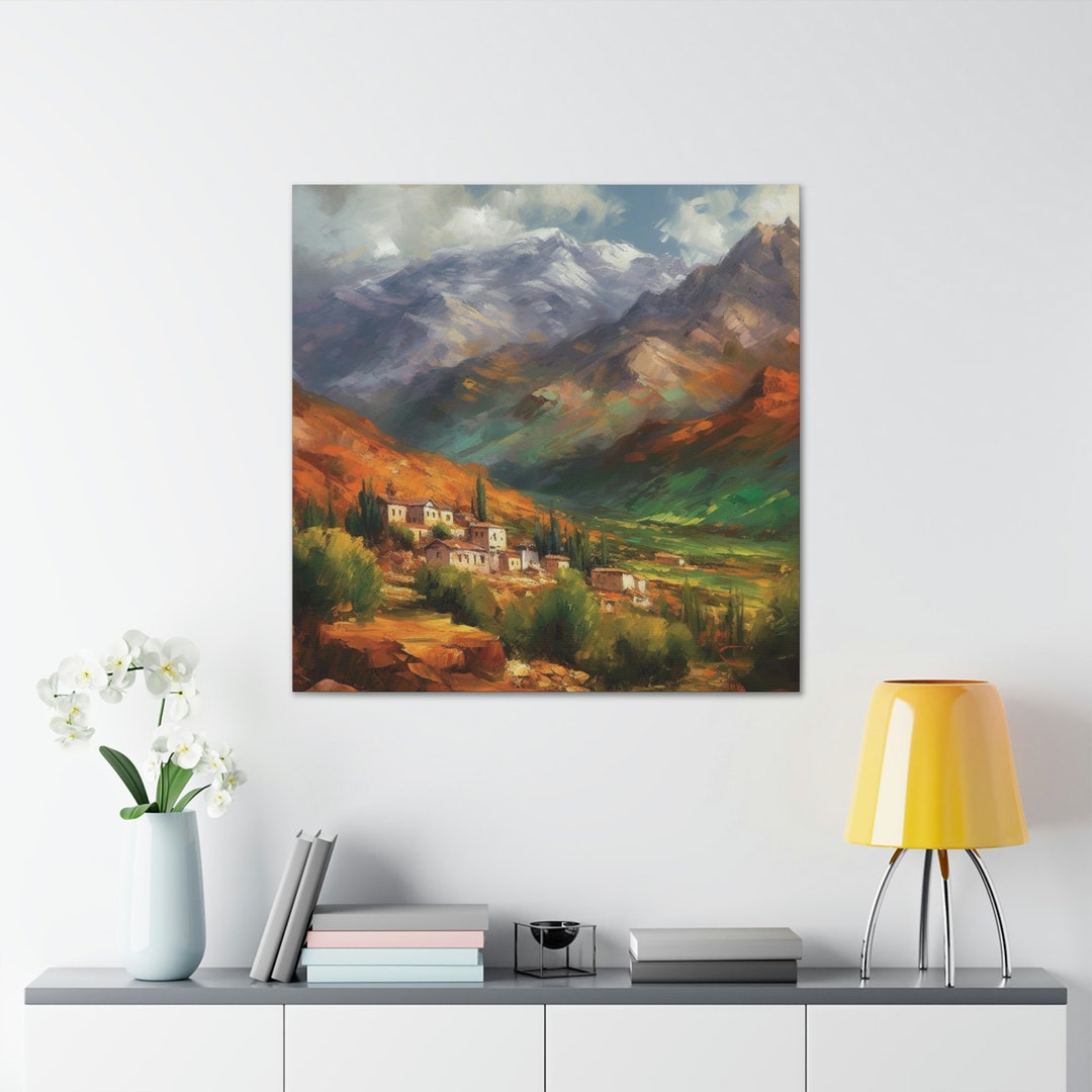 Atlas Mountains / Famous Mountain Ranges / Canvas Gallery Wrap / Atlas ...