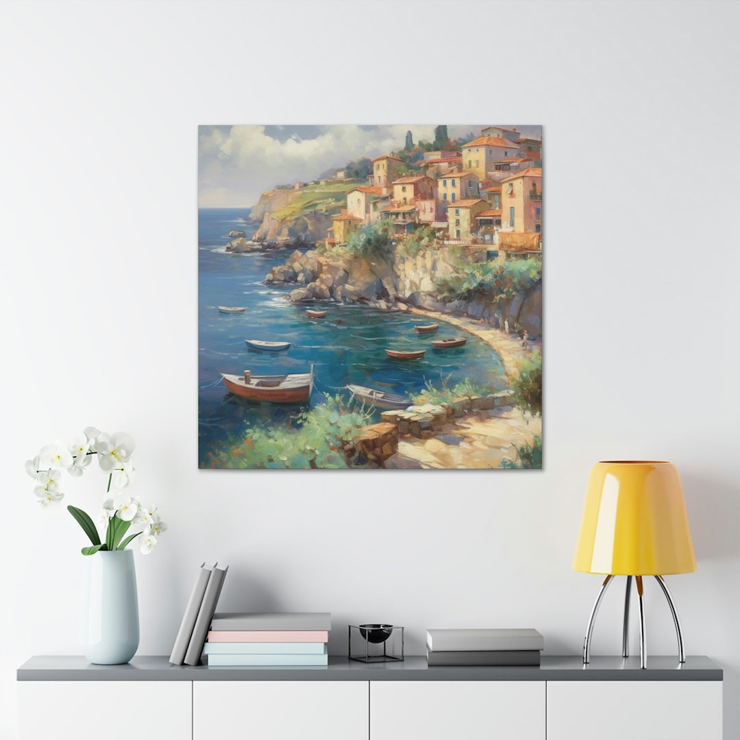 Sicilian Coast 11 / Canvas Gallery Wrap / Sicilian Art / Sicilian Wall ...