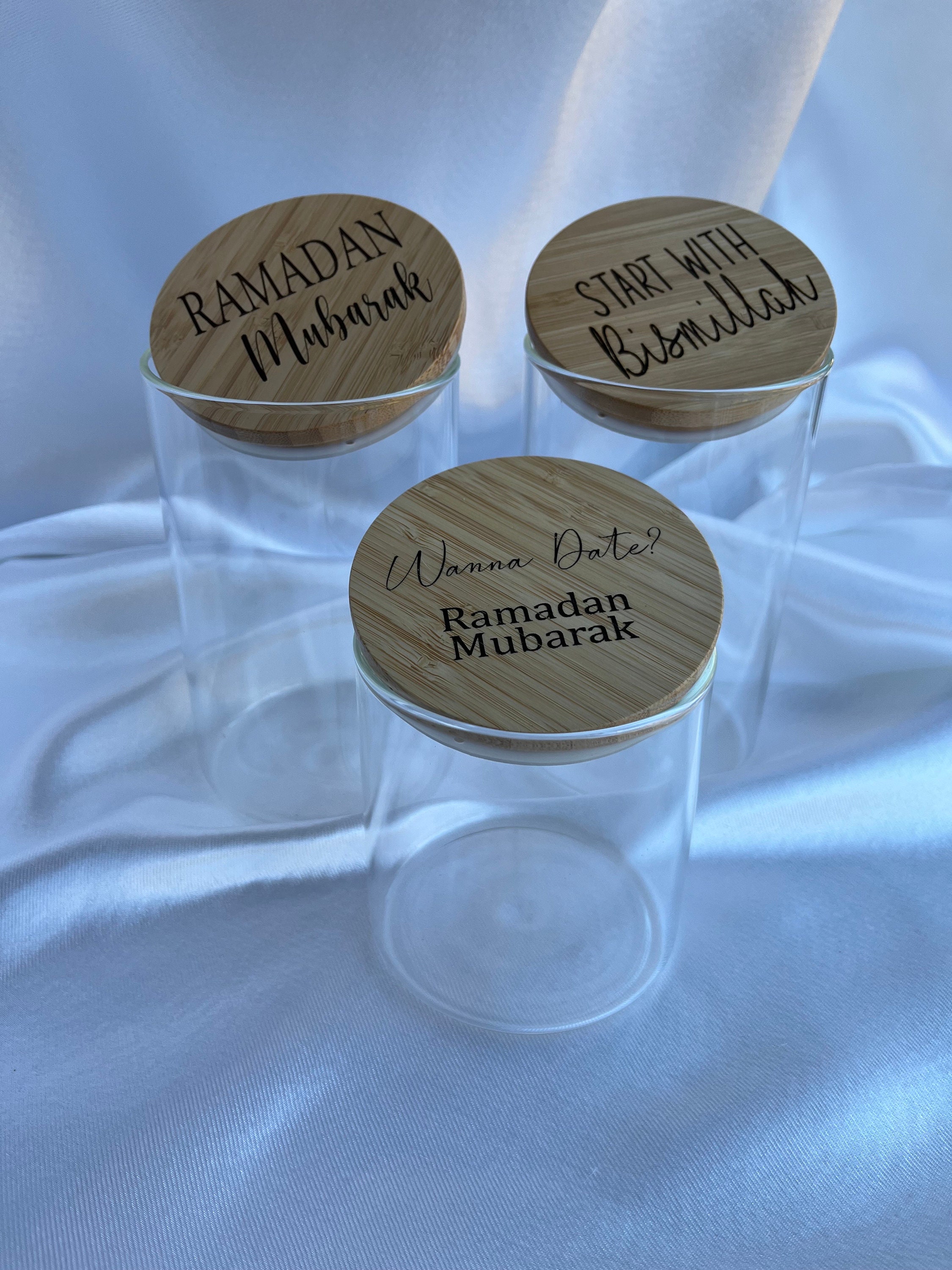 Ramadan Date Jar- Ramadan Mubarak - Bismillah - Eid Gift - Islamic Home ...