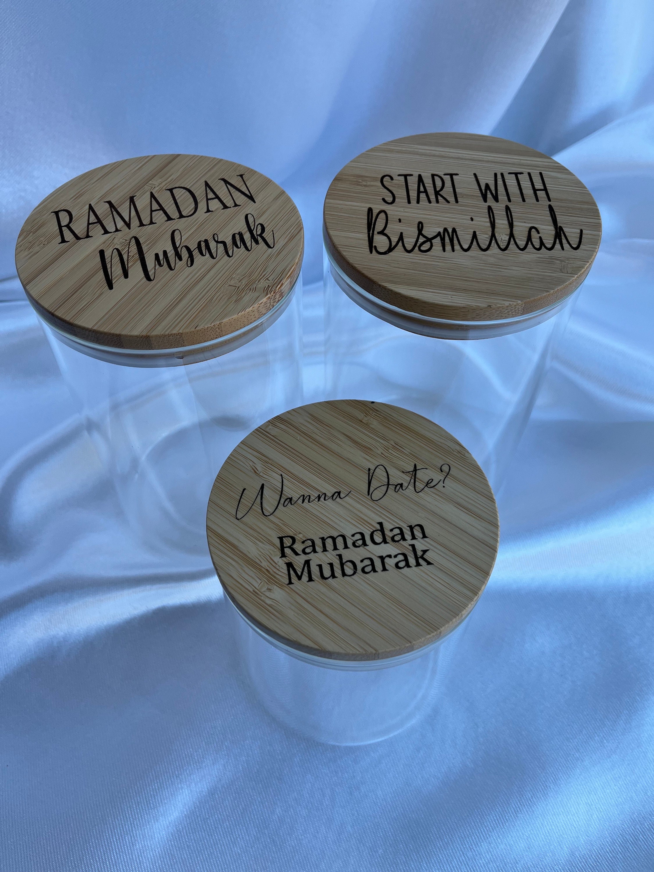Ramadan Date Jar- Ramadan Mubarak - Bismillah - Eid Gift - Islamic Home ...