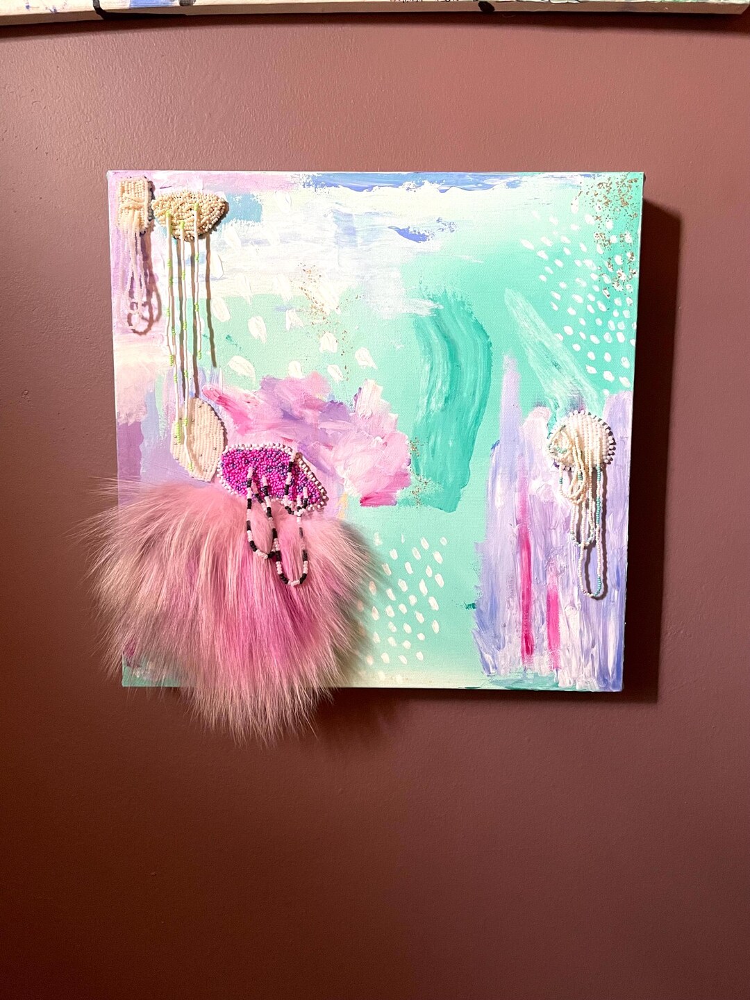 Inuit Fur & Beadwork Painting - Etsy