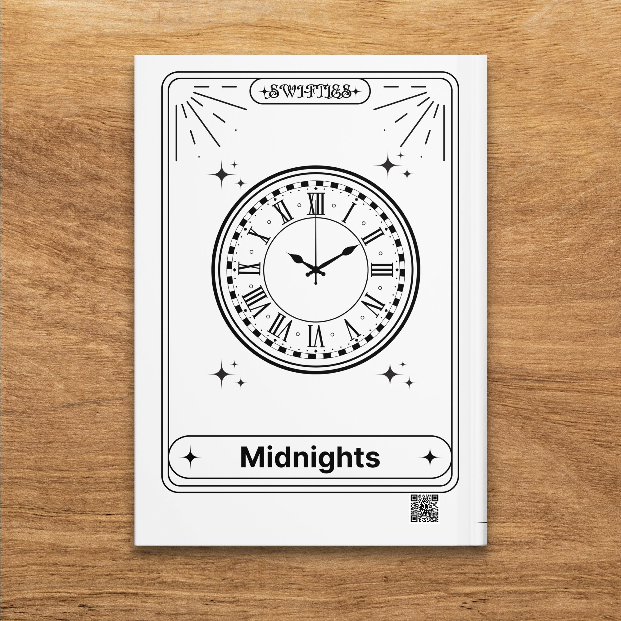 Personalized, Vintage Clock Design Tarot Card Styled Journal, Taylor ...