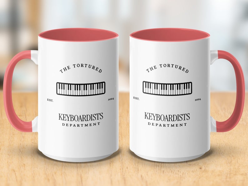 The Tortured Keyboardists Dept, Musician Coffee Cup - Etsy