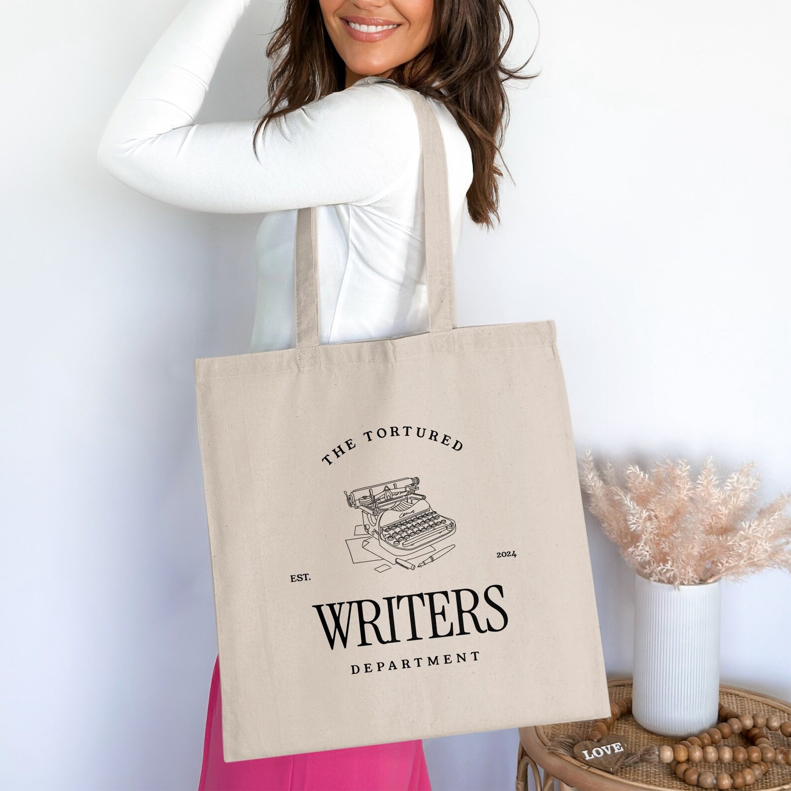 Vintage Typewriter Tote Bag, the Tortured Writers Department, Literary ...