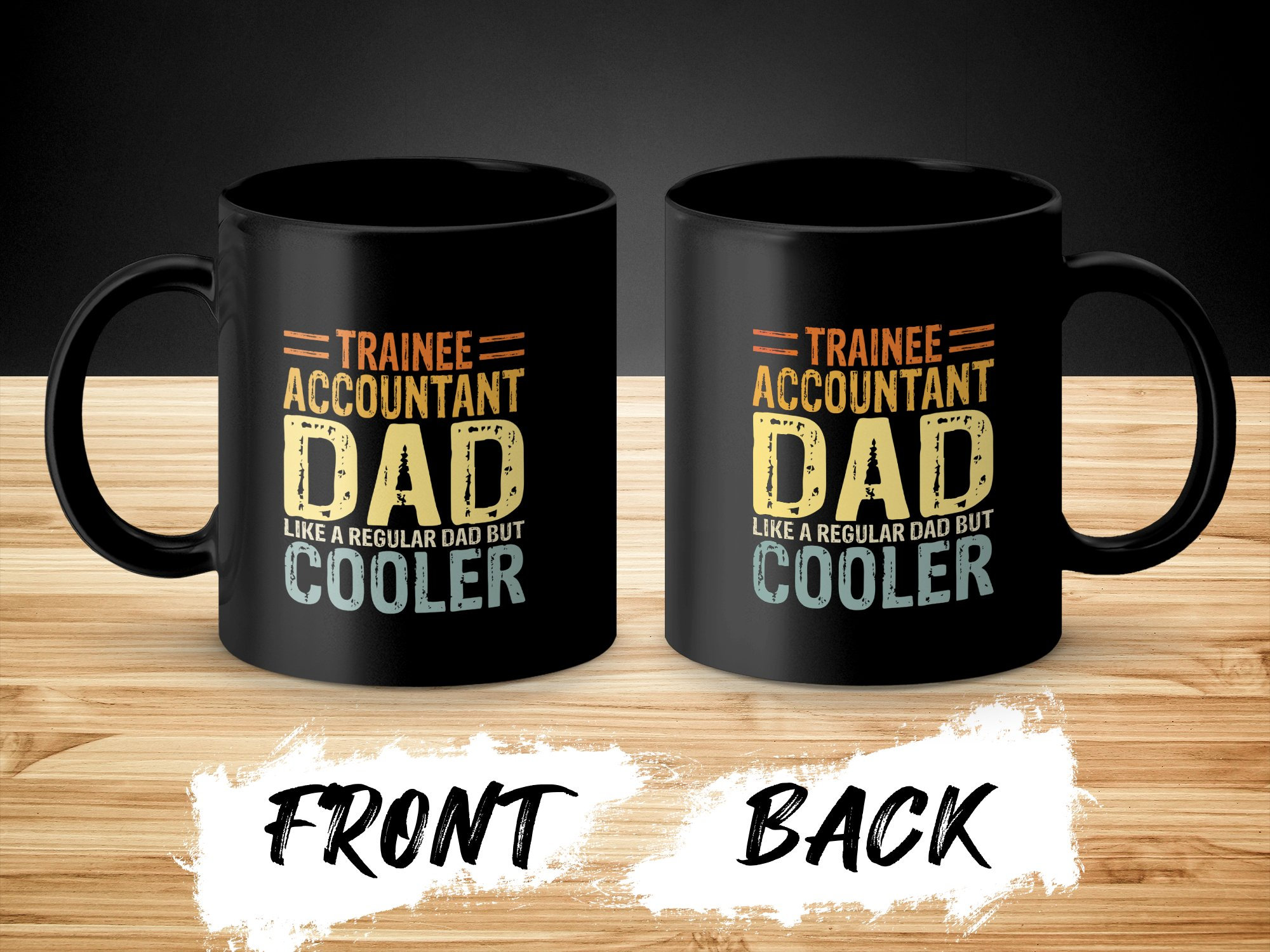 Trainee Accountant Dad Mug, Cool Father's Day Gift, Unique Coffee Cup ...