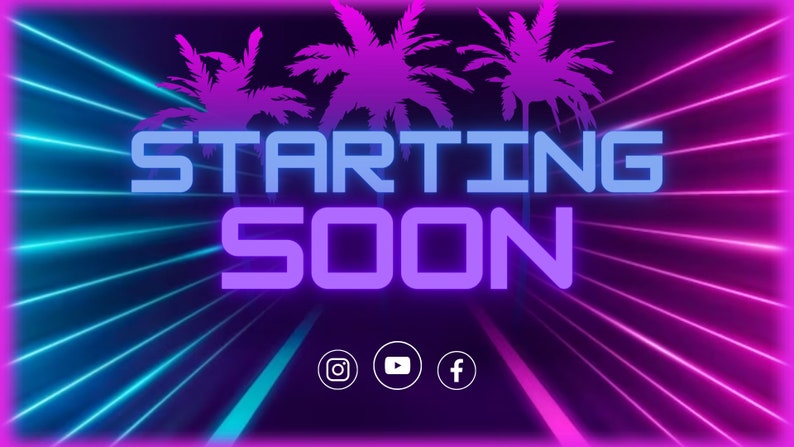 Twitch Neon Overlay Pack - Twitch Overlays - Twitch Overlays Pack ...