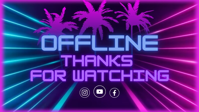 Neon Twitch Overlay Pack Twitch Overlays Twitch Overlays Pack Complete ...