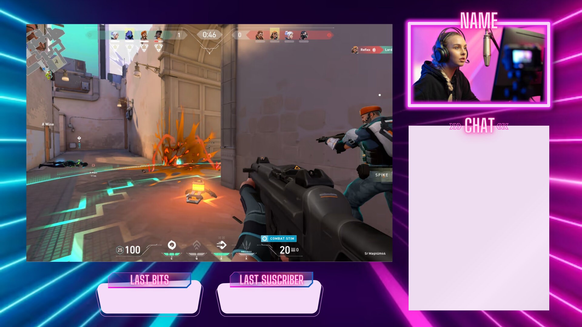 Neon Twitch Overlay Pack Twitch Overlays Twitch Overlays Pack Complete ...