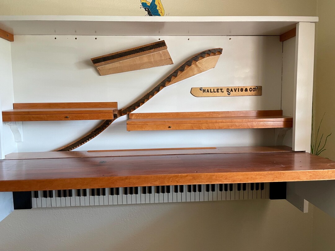 Floating Upright Piano Bookcase - Etsy