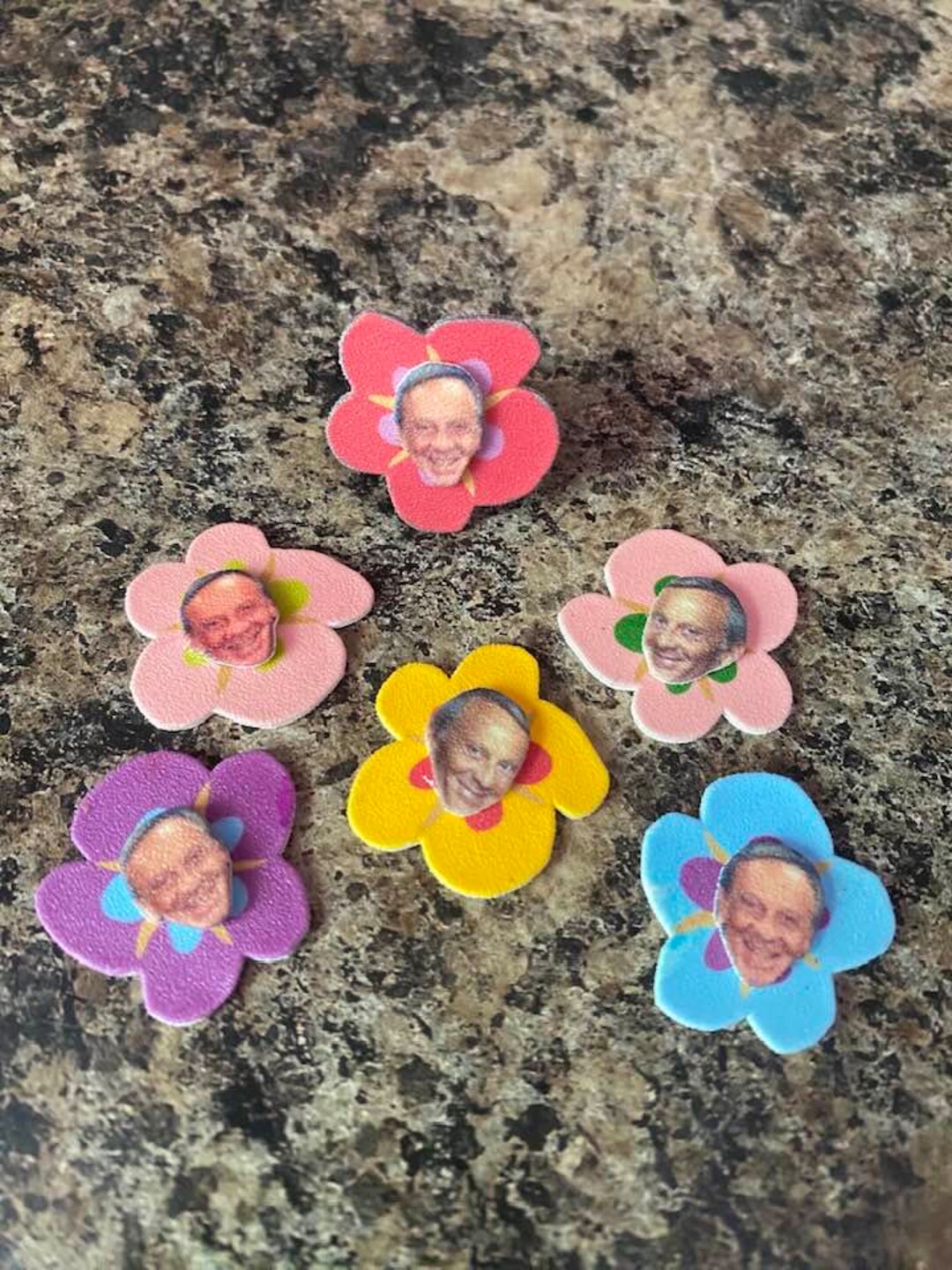 Stanley Roper Faces on Flower Adjustable Ring for Roper Romp - Etsy