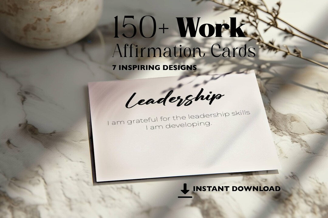 Affirmation Cards for Work - 150 Affirmations for Positivity at Work ...