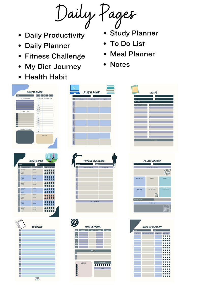 My Ultimate Planner, Printable Planner, Personal Planner Bundle, Daily ...